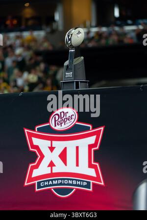 December 4 2021: Big 12 trophy after the NCAA Football game between the ...