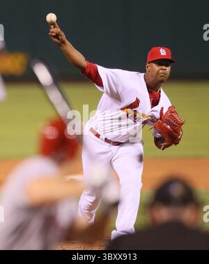 St. Louis Cardinals pitcher Alex Fagalde catches a popup during spring ...