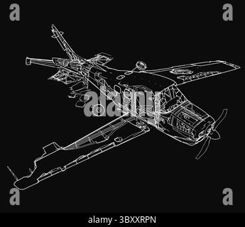Vector Plane crash accident silhouette illustration icon Stock Vector ...