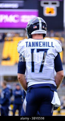 December 19th, 2021: Ryan Tannehill #17 during the Pittsburgh Steelers ...