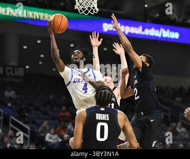 DePaul guard Javon Freeman-Liberty (4) in action during an NCAA college ...
