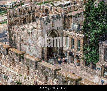 The Jaffa Gate is one of the seven main open Gates of the Old City of ...