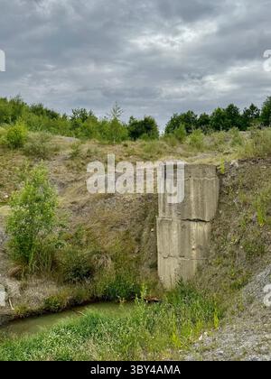 Remnants of the old Brookhouse Colliery, now Rother Valley Country Park ...