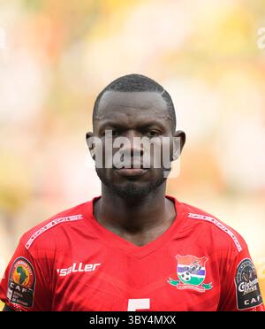 Omar Colley of Gambia during Cameroon versus The Gambia, African Cup of ...