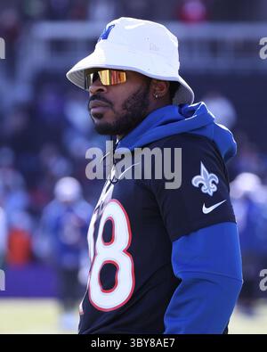 during an NFL football practice at the team's training facility in ...