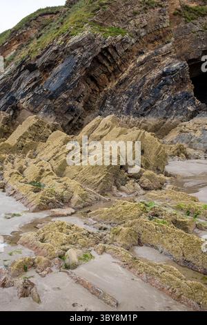 Rock Pools and Caves at Settlands Little Haven in Pembrokeshire West ...