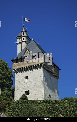 Tower of the castle of Chambery, Savoie, Auvergne Rhone Alpes, France ...