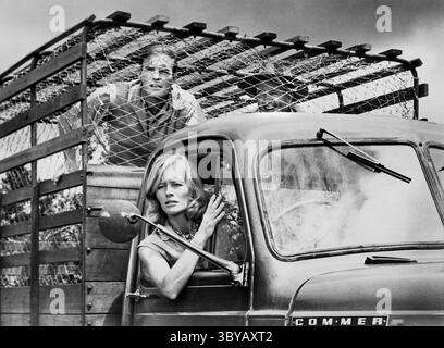 Bill Travers, Virginia McKenna, on-set of the Film, "Born Free ...