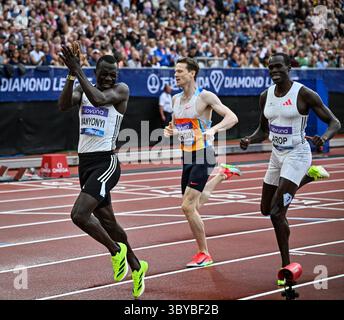 Max Burgin wins the Mens' 800m during the Novuna UK Athletics ...