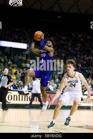 TCU guard Mike Miles shoots free throws during an NCAA college ...