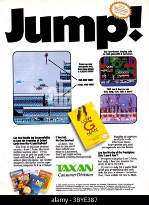 Low G Man - Nintendo Entertainment System - NES Videogame - Editorial ...