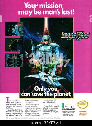 Image Fight - Nintendo Entertainment System - NES Videogame - Editorial ...