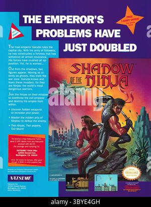 Blue Shadow - Nintendo Entertainment System - NES Videogame - Editorial ...