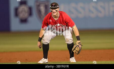 Texas Tech infielder Jace Jung (2) during an NCAA baseball game against ...