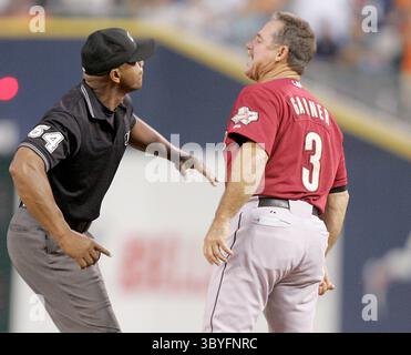 Houston Astros Phil Garner (3) during a game from his career with the ...