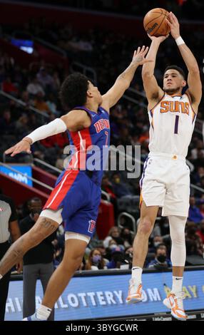 Detroit Pistons guard Killian Hayes (7) in the first half of an NBA ...