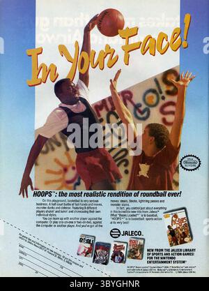 Hoops - Nintendo Entertainment System - NES Videogame - Editorial use ...
