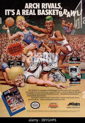 Arch Rivals - Nintendo Entertainment System - NES Videogame - Editorial ...