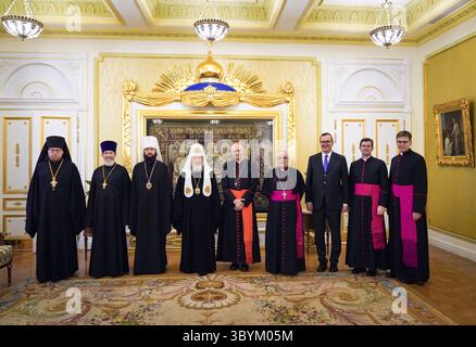 Russian Presidential Aide Yuri Ushakov (right) and Deputy Prime ...