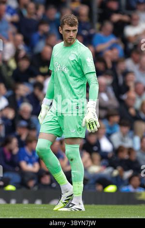 Everton goalkeeper Mark Travers during the pre-season friendly match at ...