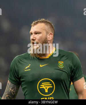 Portrait of Springbok lock and impact player RG Snyman known as "The ...