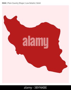 Iran - plain country shape. Low, medium and high detailed maps of Iran ...