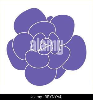 Succulent echeveria. Doodle vector very peri illustration. Drawing ...