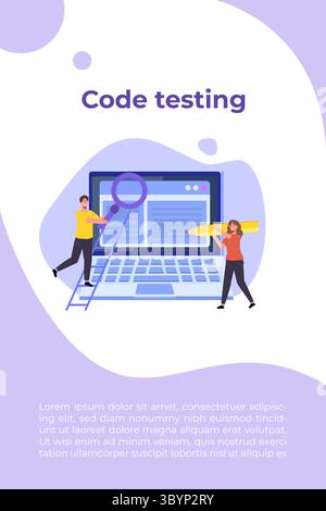 Software Testing Vector Illustration with Application Engineering ...