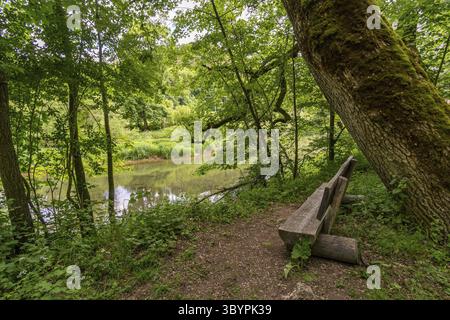 Popular circular hiking trail between Fridingen and Beuron in the Upper ...