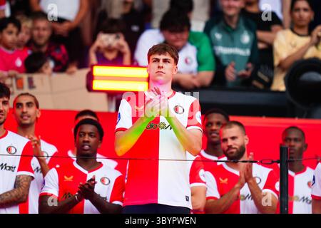 ROTTERDAM - Leo Sauer of Feyenoord during the friendly match between ...