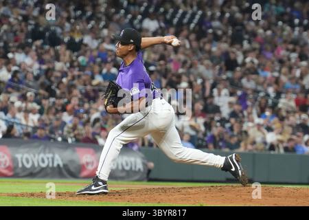 Colorado Rockies pitcher Juan Mejia (47) against the Arizona ...
