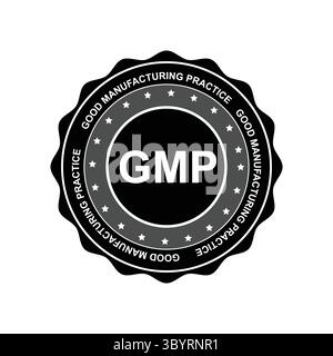 GMP Certified Emblem for Regulatory Compliance and Product Trust Stock ...
