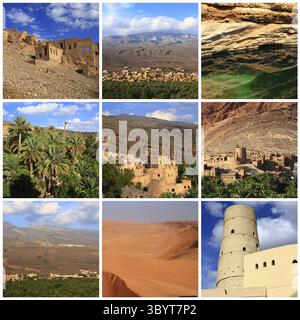 Impressions of Oman, Collage of Travel Images Stock Photo - Alamy