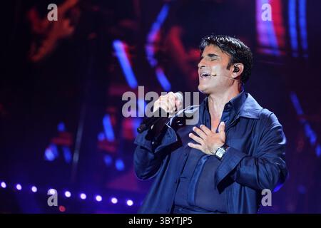 Termoli, Italy. 19th July, 2025. Italian singer, Sal Da Vinci performs ...