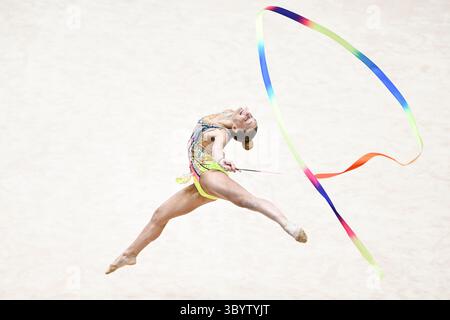 Tara Dragas (ITA) seen during Rhythmic Gymnastics FIG World Cup Finals ...