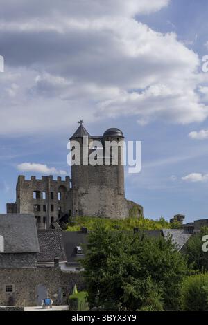 Ancient castle ruin called Greifenstein in the same called german ...