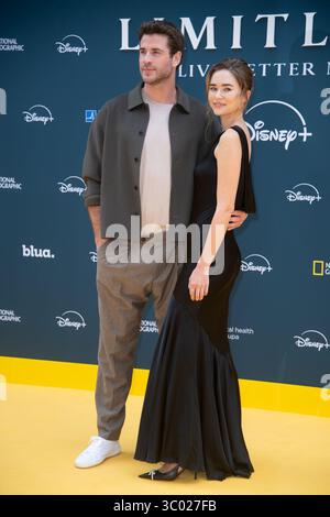 London, UK. 17 Jul, 2025. Pictured: (L-R) - Craig Hemsworth, Leonie ...