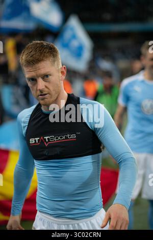 Malmo, Sweden. 28th, October 2019. Referee Bojan Pandzic gives Søren ...