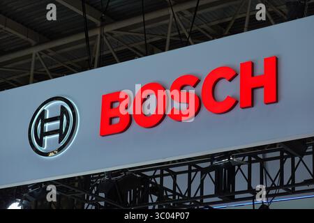 BOSCH Logo at the 3rd China International Supply Chain Expo in Beijing ...