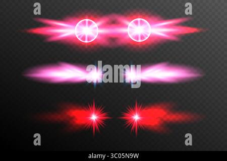 Laser red eyes meme game superhero vector template illustration. Comic ...