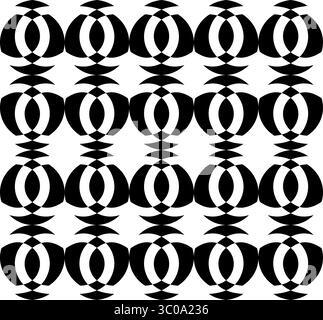 Seamless pattern with abstract shapes. Decorative background Stock ...