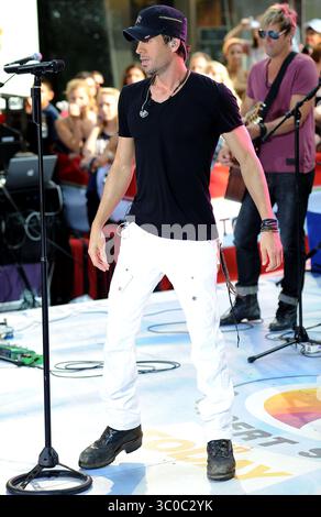 Enrique Iglesias live on NBC's "Today" Show at the Rockerfeller Plaza ...
