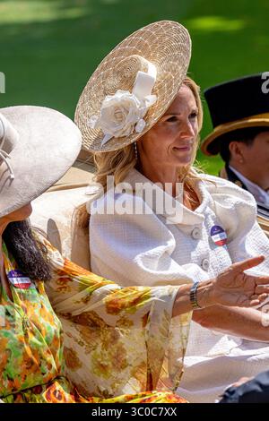 King Charles III with Mike Tindall (second left) and Zara Tindall ...