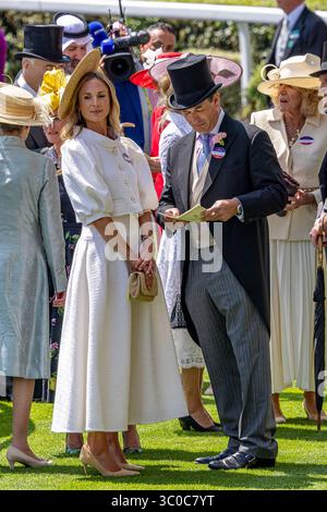 Peter Phillips, Harriet Sperling and the Princess Royal during day one ...