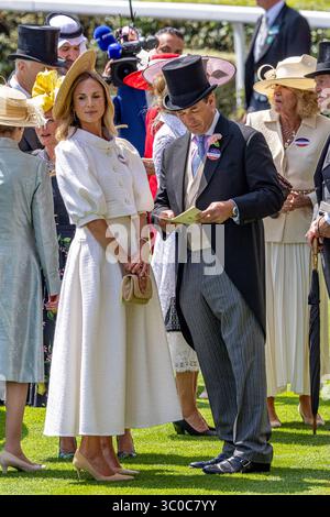 Peter Phillips and Harriet Sperling day one of Royal Ascot at Ascot ...