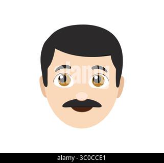 Man emoji icon vector illustration isolated. Male emoticon Stock Vector ...