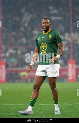 Aphelele Fassi during South Africa (springboks) captains run at the ...