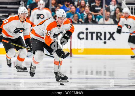 Philadelphia Flyers' Patrick Brown in action during an NHL hockey game ...