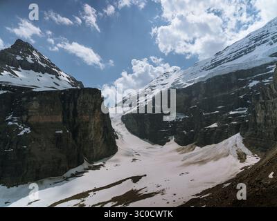 Mount Lefroy and Mount Victoria Canadian rockies September 2006 Stock ...