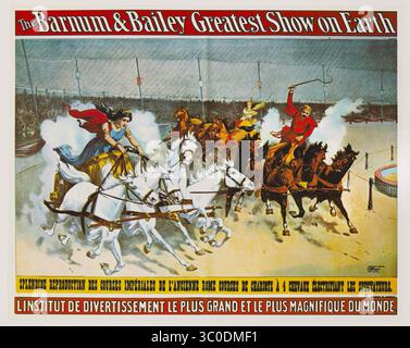 August 13, 2018 - USA - Chariot Race in the Circus Maximus, Engraving ...